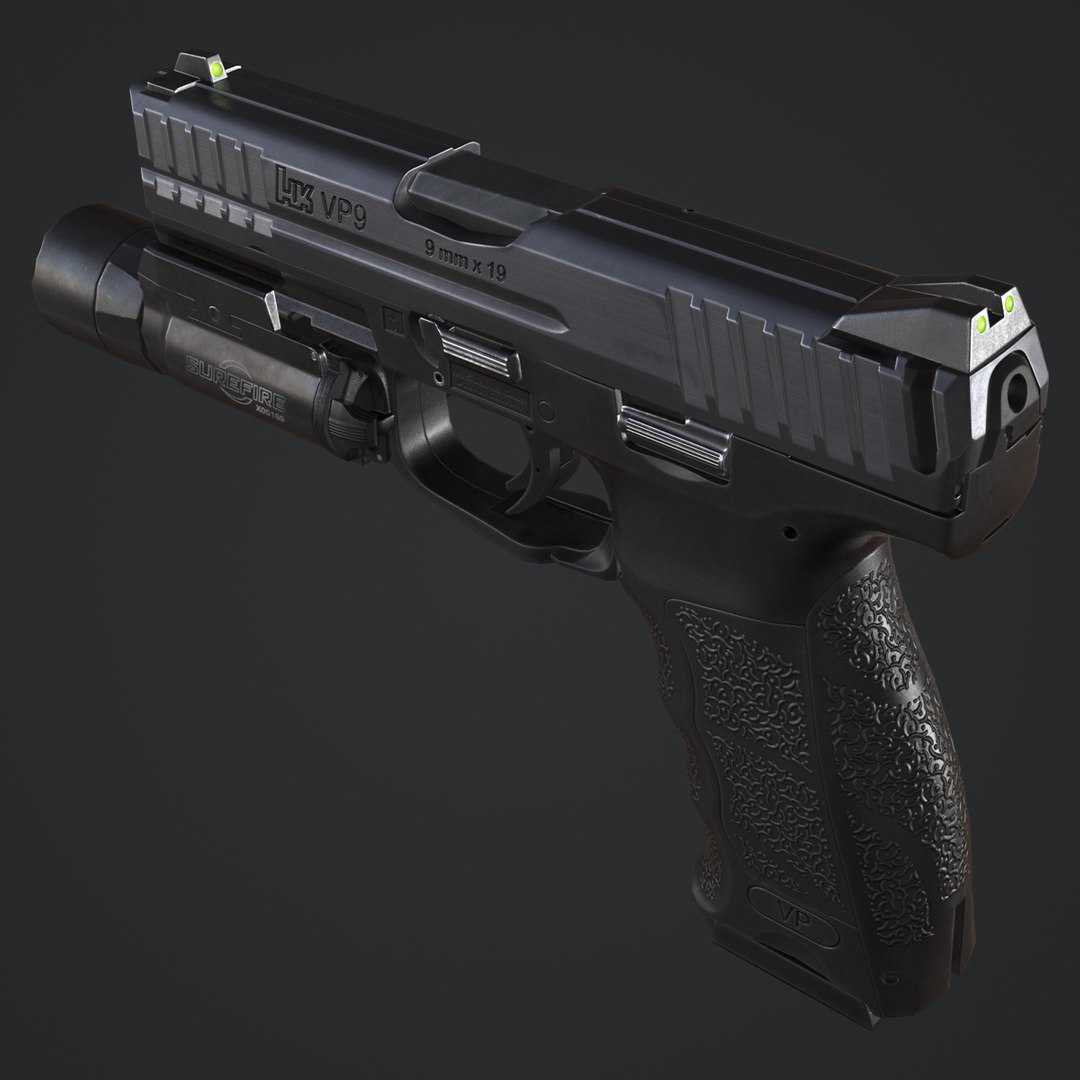 Heckler Koch Vp9 Sfp9 3D Model - TurboSquid 1154429