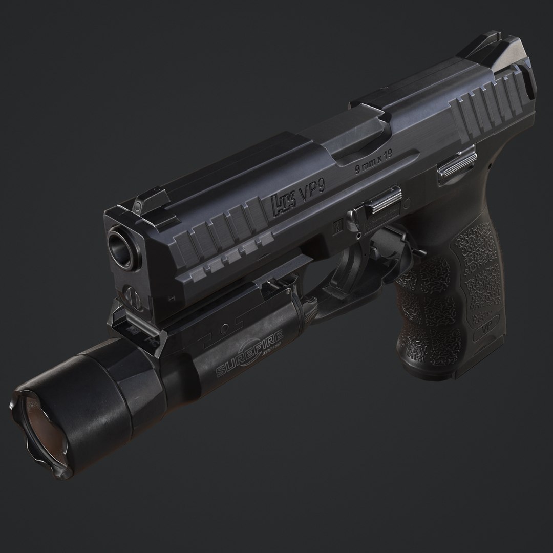Heckler Koch Vp9 Sfp9 3D Model - TurboSquid 1154429