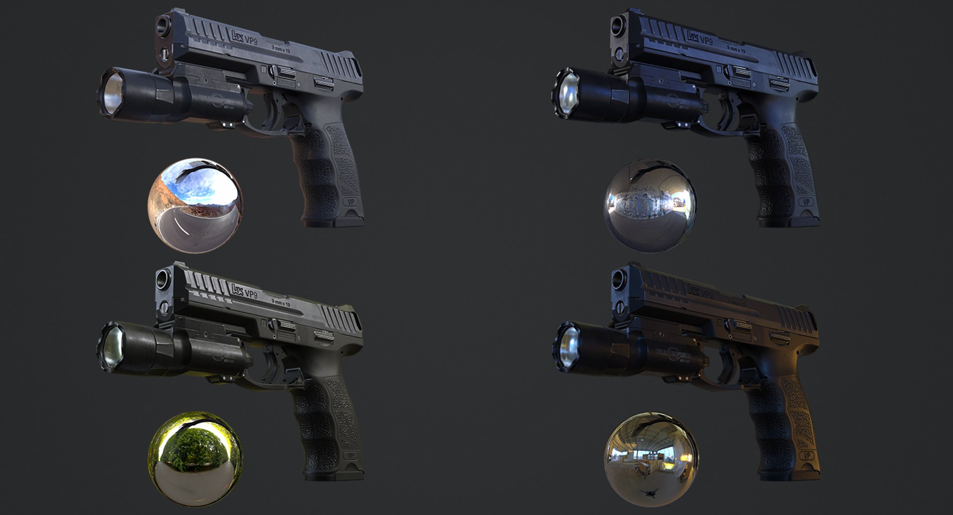 Heckler koch vp9 sfp9 3D model - TurboSquid 1154429