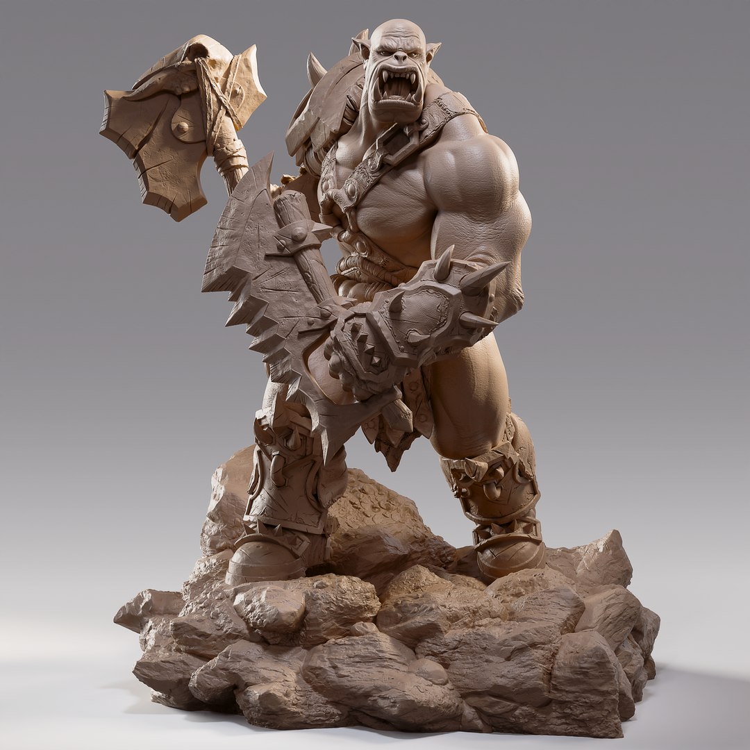 Orc Warrior 3D Printable Model 3D Model - TurboSquid 2448907