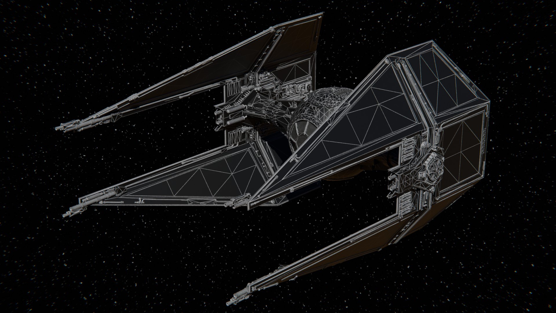 Star Wars TIE Interceptor Model - TurboSquid 2330344