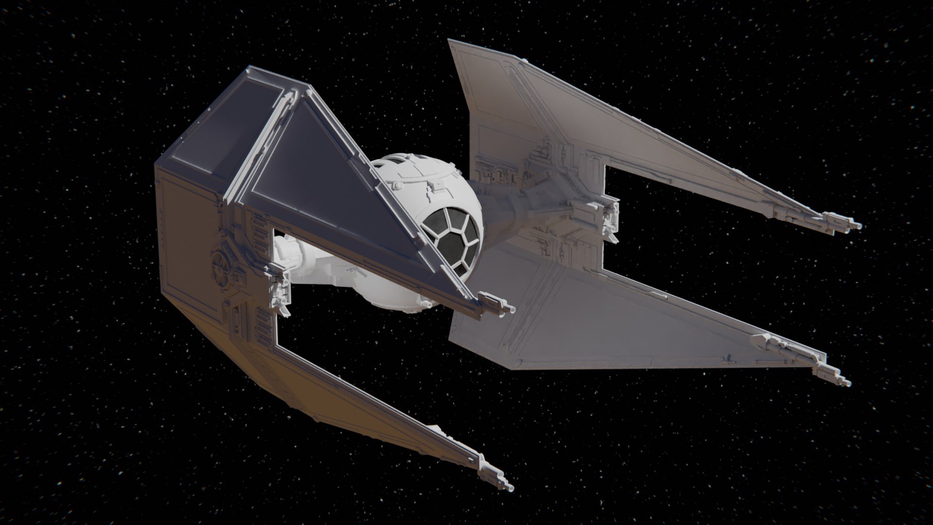 Star Wars TIE Interceptor Model - TurboSquid 2330344