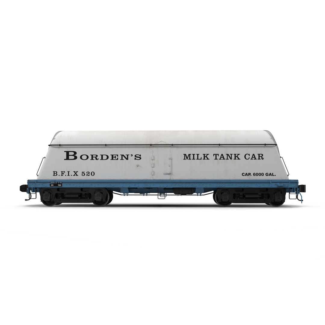 3d Bordens Milk Tank Car