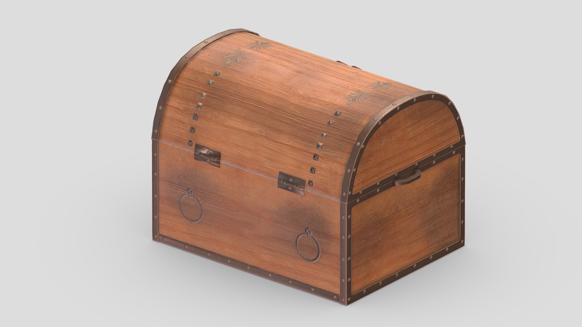 Treasure Chest Box 08 Low Poly PBR Realistic 3D - TurboSquid 1996037