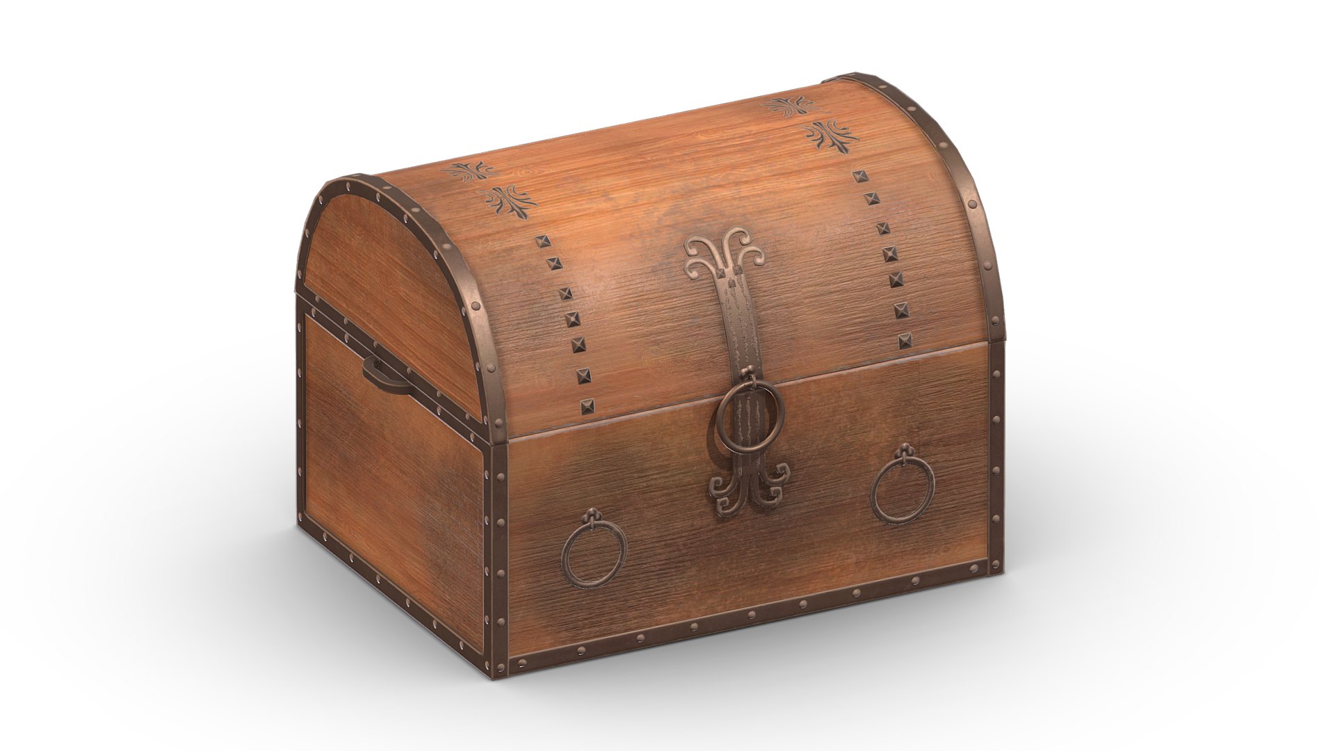 Treasure Chest Box 08 Low Poly PBR Realistic 3D - TurboSquid 1996037