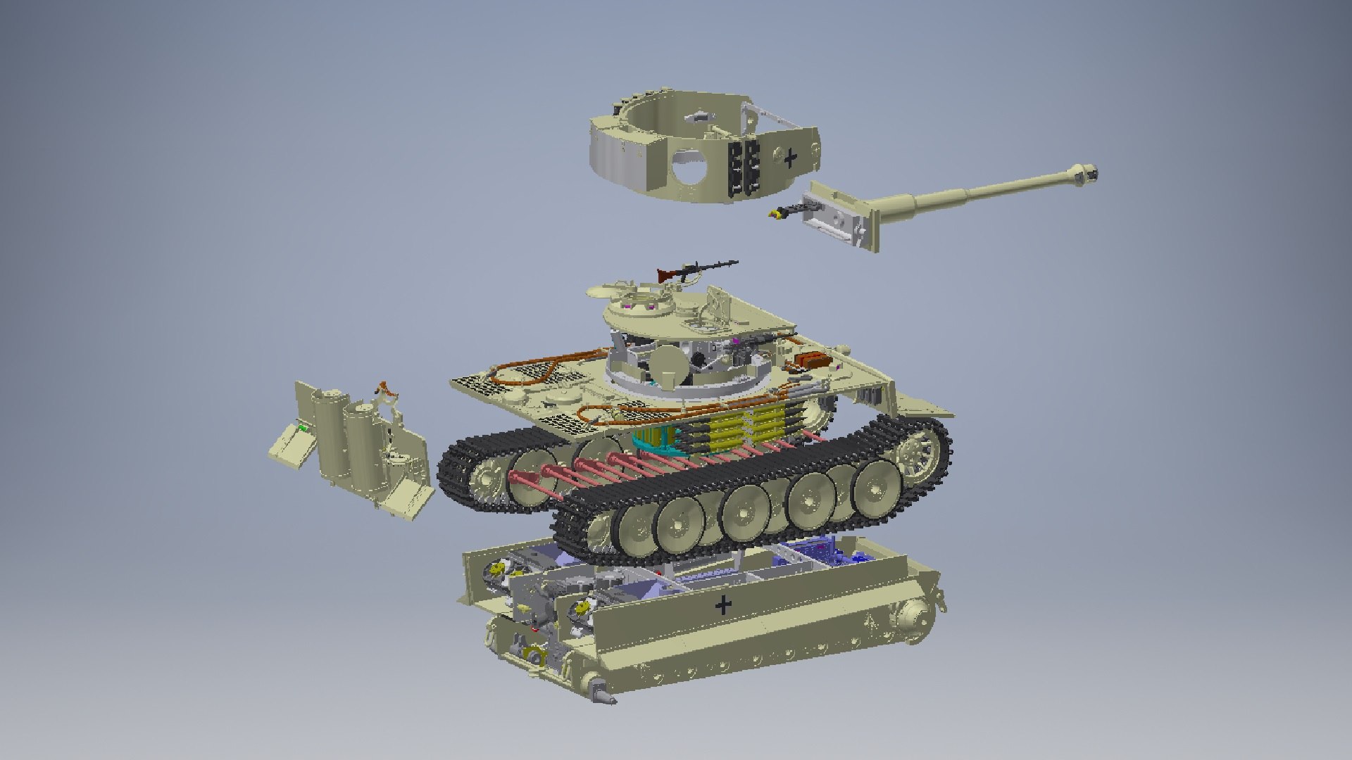 3D Tiger I Tank 3d Model Full - TurboSquid 2282527