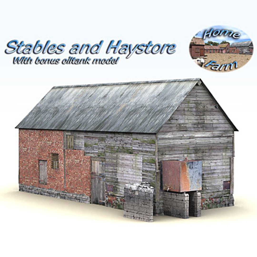 3d Model Of Stable Building