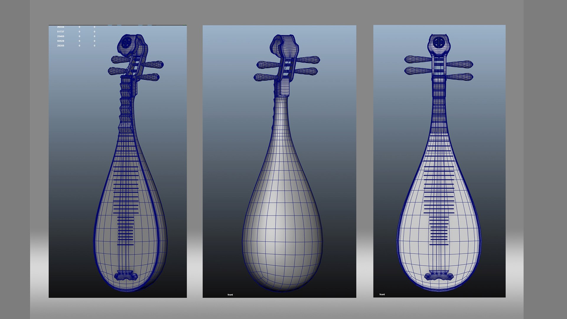 3D Ruan Pipa - TurboSquid 2395557