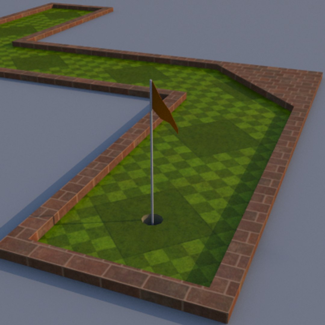 3d Model Of Mini Golf Hole