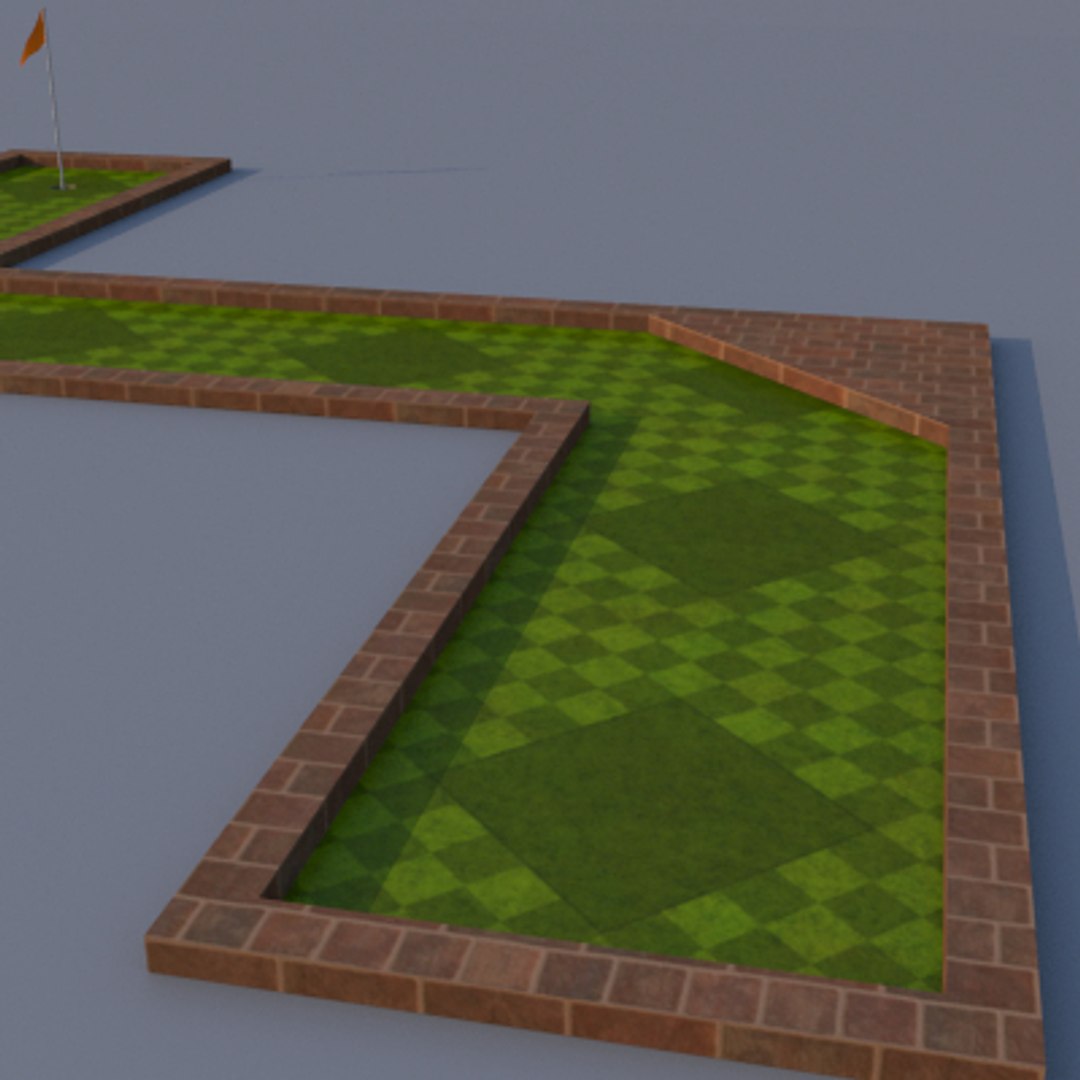 3d Model Of Mini Golf Hole