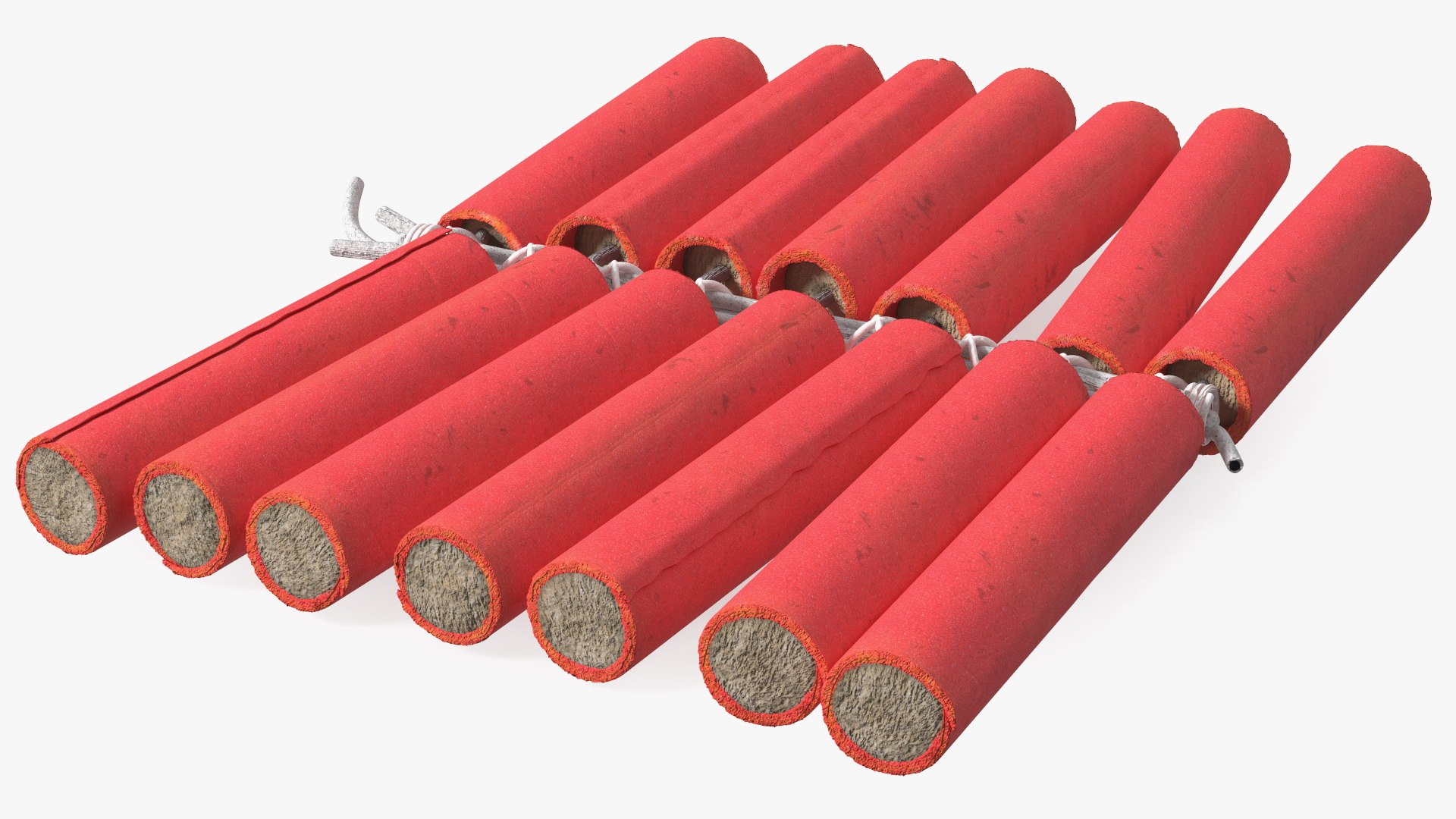 3D Model Red Firecrackers String - TurboSquid 1851810