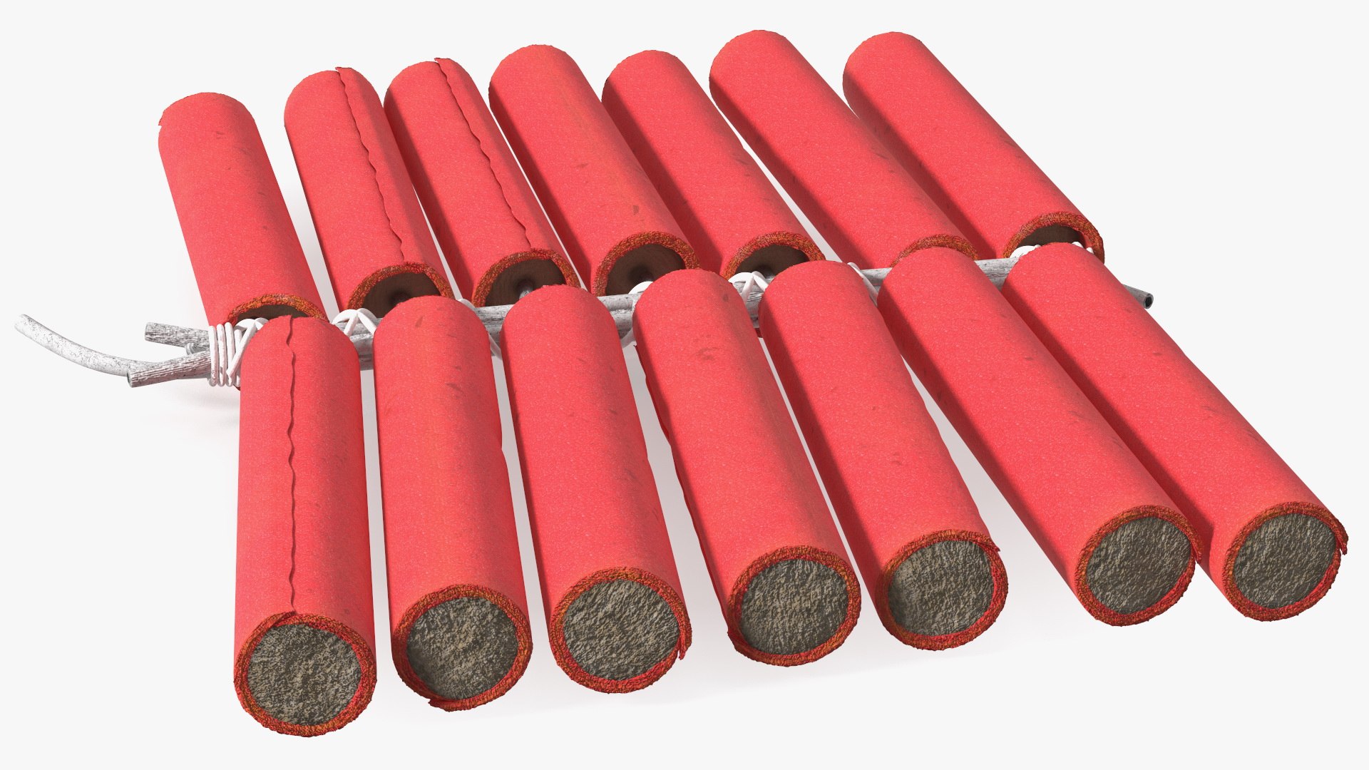 3D Model Red Firecrackers String - TurboSquid 1851810