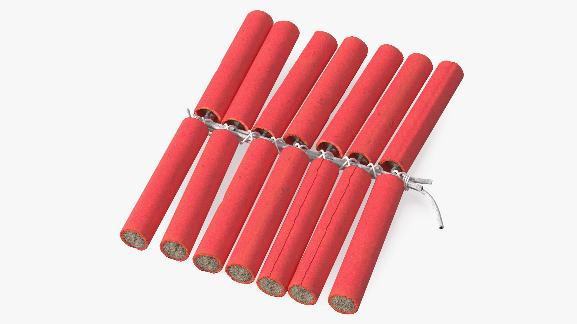 3D Model Red Firecrackers String - TurboSquid 1851810