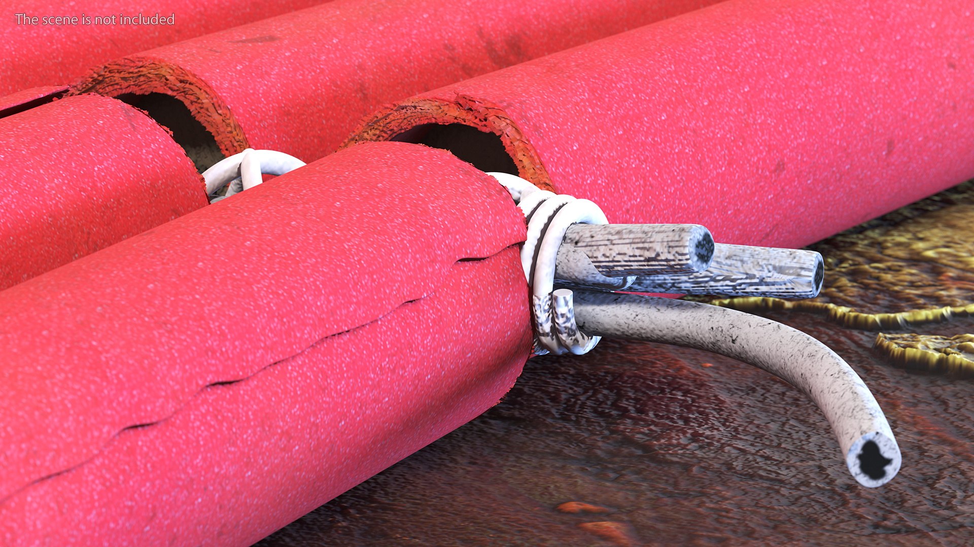 3D Model Red Firecrackers String - TurboSquid 1851810