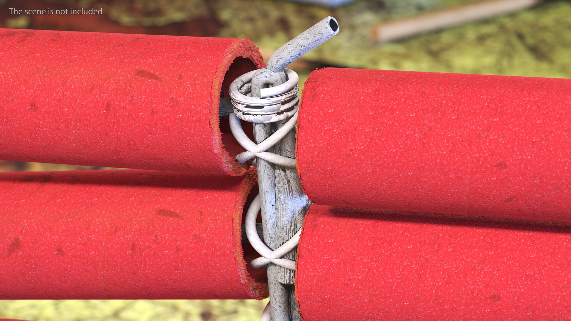 3D Model Red Firecrackers String - TurboSquid 1851810