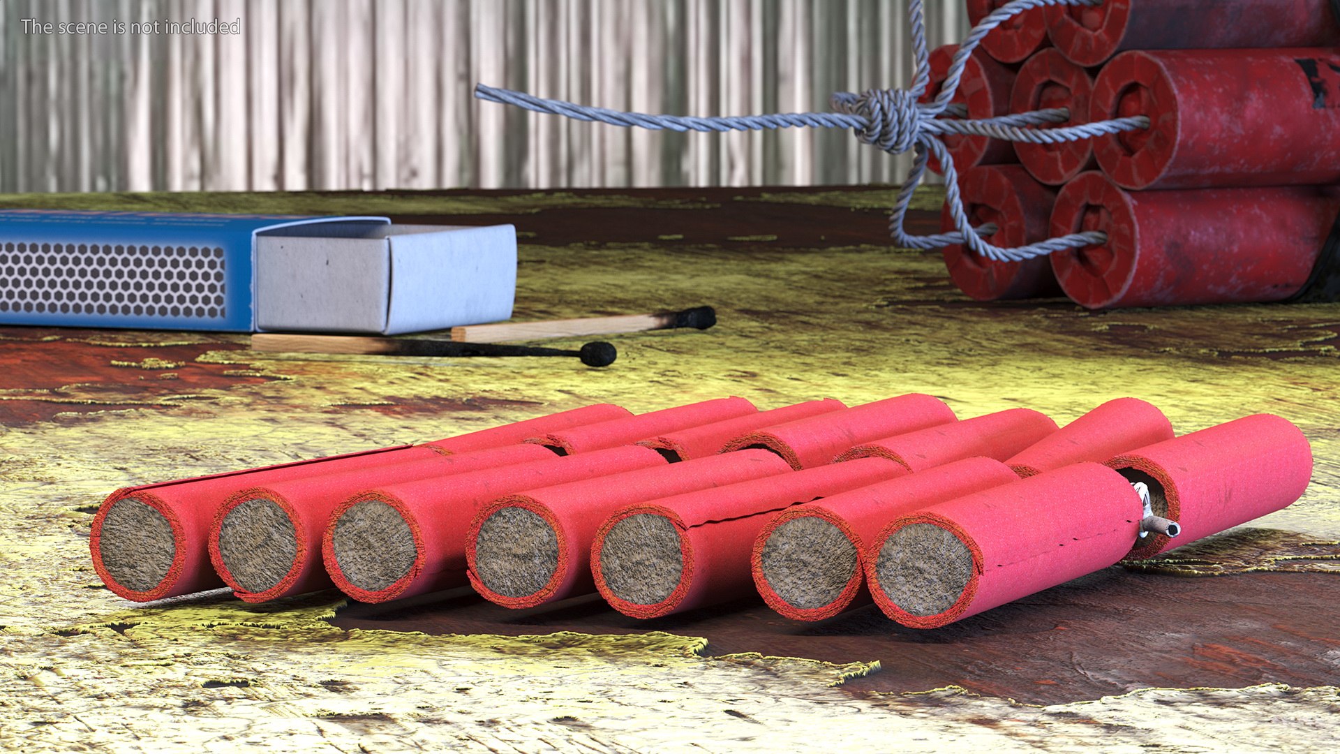 3D Model Red Firecrackers String - TurboSquid 1851810