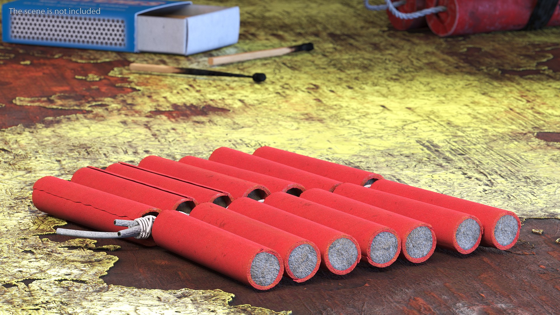 3D Model Red Firecrackers String - TurboSquid 1851810