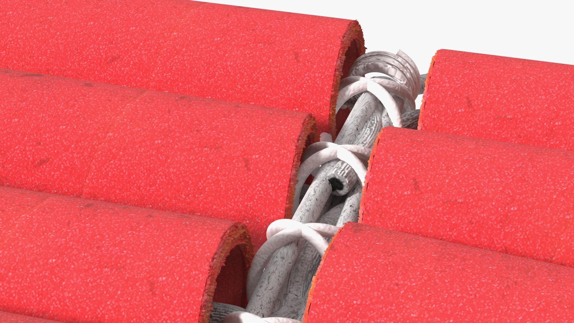 3D Model Red Firecrackers String - TurboSquid 1851810