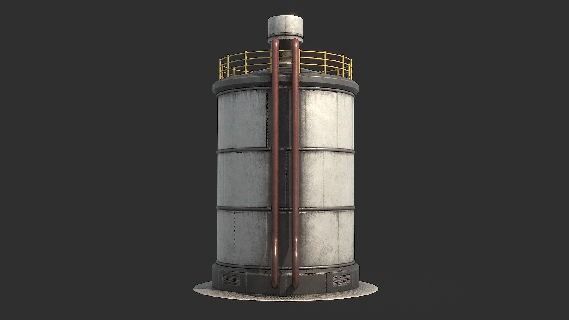 Oil Storage Tank V4 3D Model - TurboSquid 2377649
