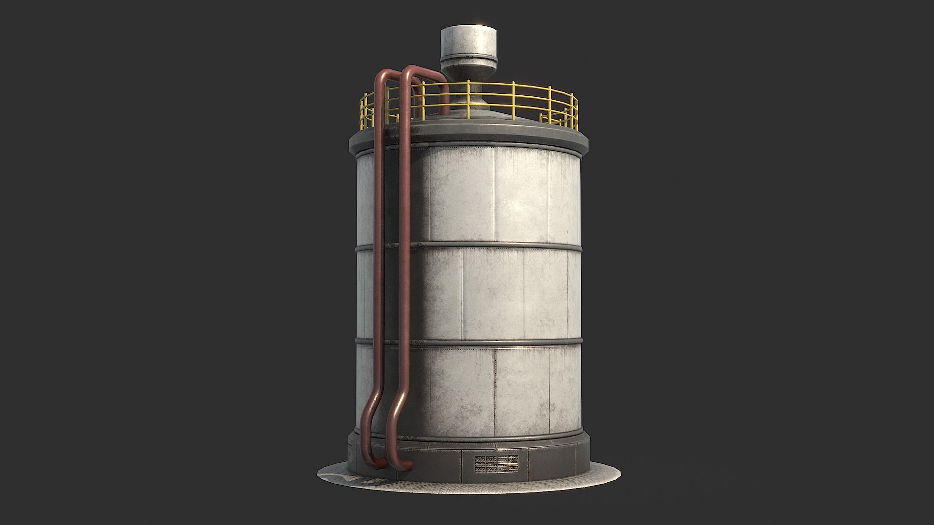 Oil Storage Tank V4 3D Model - TurboSquid 2377649