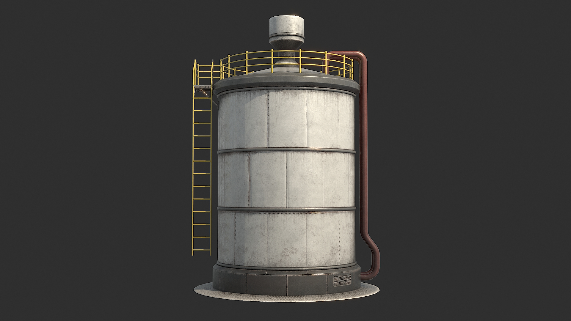 Oil Storage Tank V4 3D Model - TurboSquid 2377649