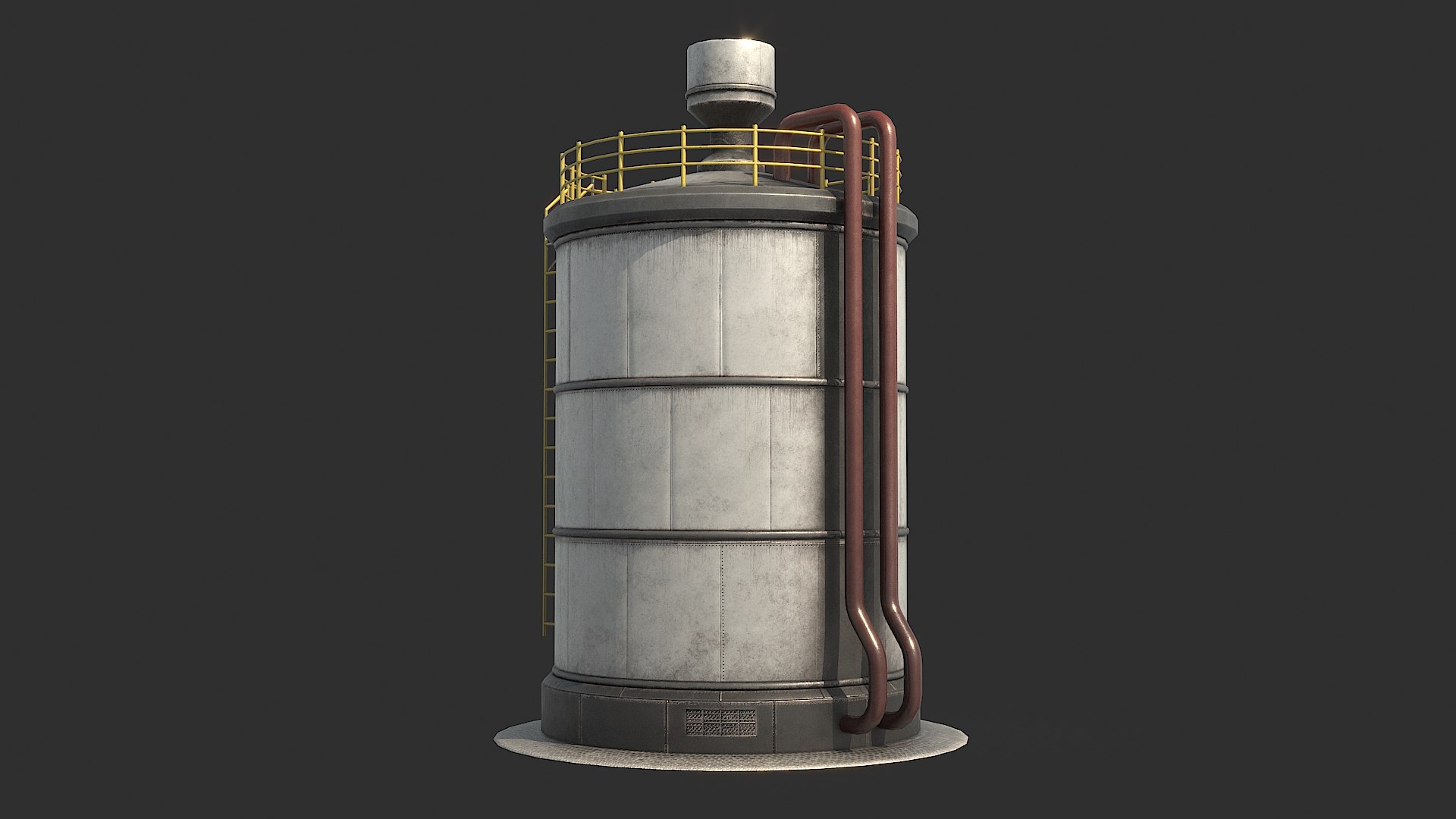 Oil Storage Tank V4 3D Model - TurboSquid 2377649