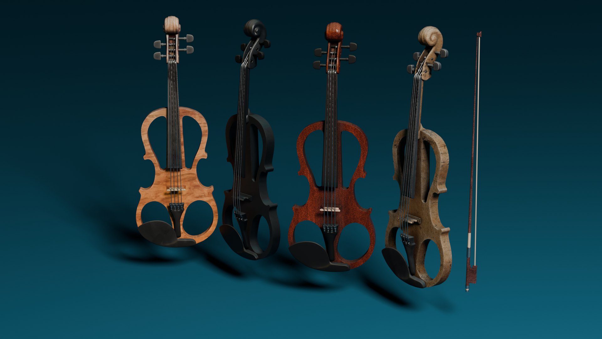 Electric Violin 3D - TurboSquid 2233459