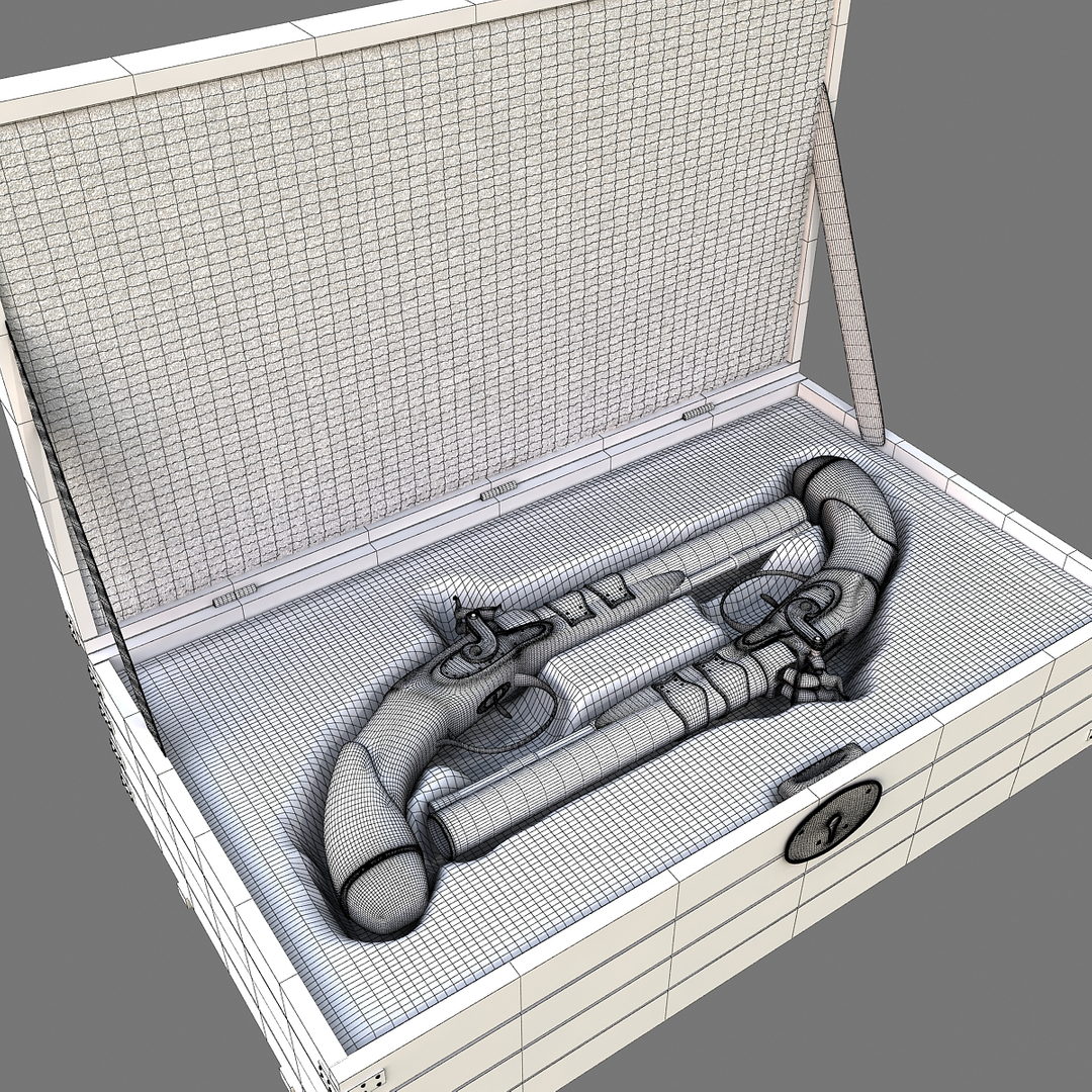 musket pistol 3d model