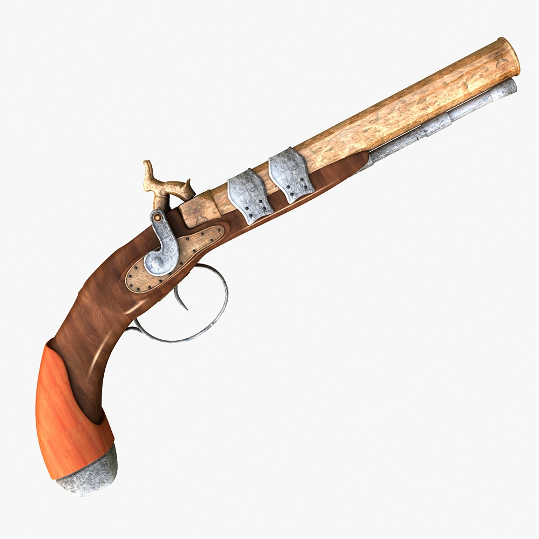 musket pistol 3d model