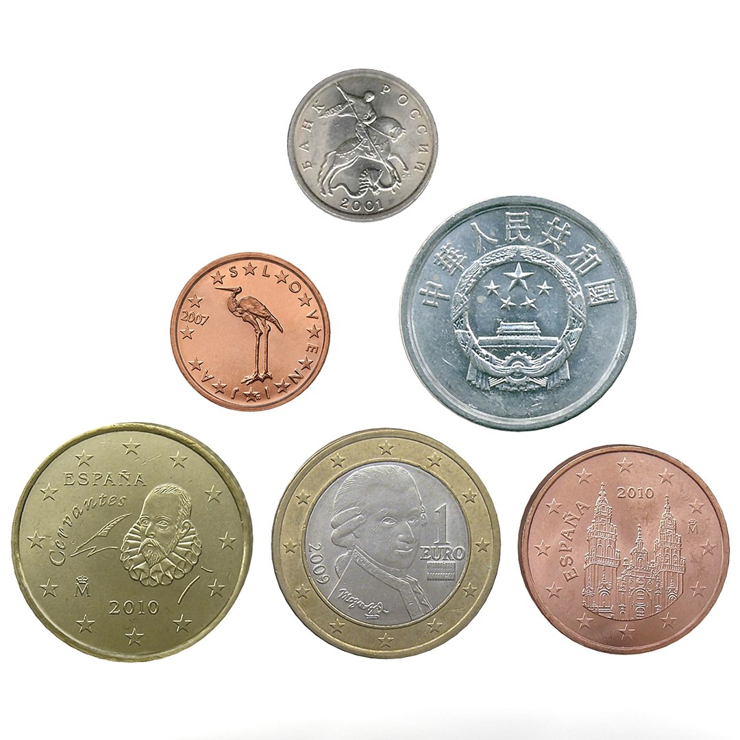 3d 6 Coins Model