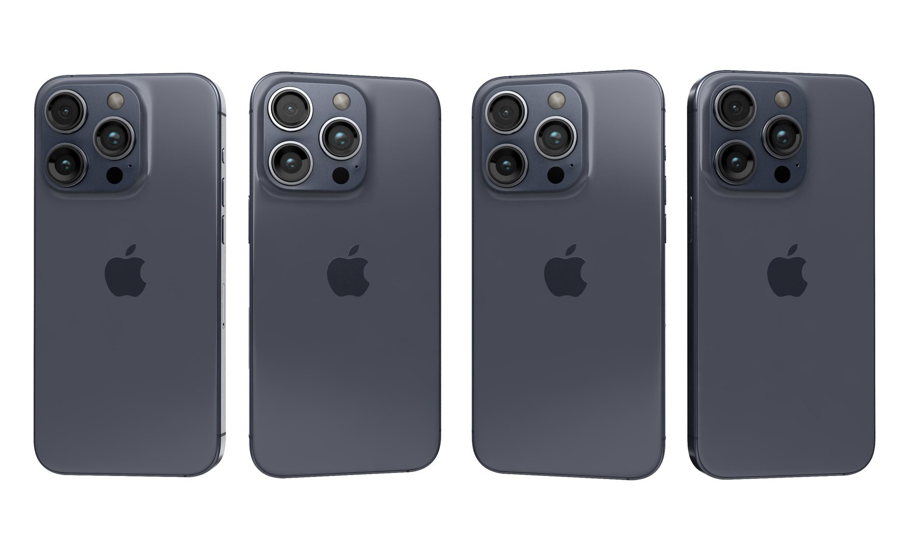 Apple IPhone 15 Pro Blue Titanium 3D - TurboSquid 2129211