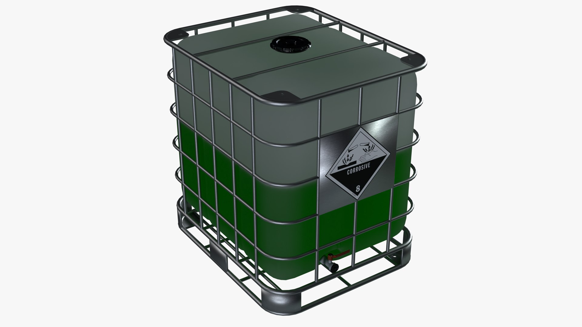Chemical Storage Tank 3D Model - TurboSquid 2080250