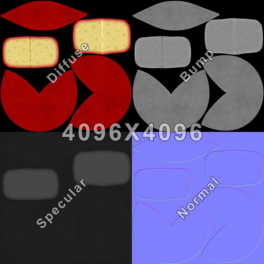 3d Model Gouda Cheese Wheel Red