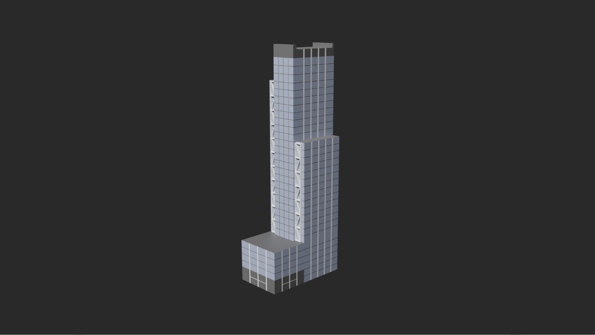 3D Low-poly Skyscrapers - TurboSquid 1949380