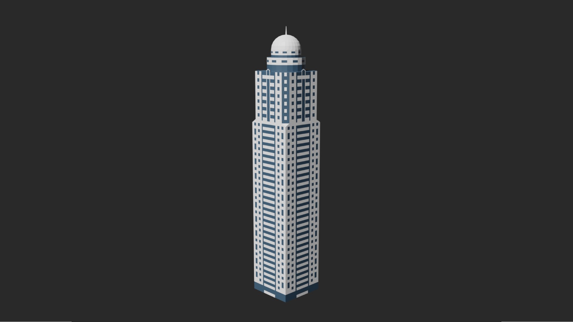 3D Low-poly Skyscrapers - TurboSquid 1949380