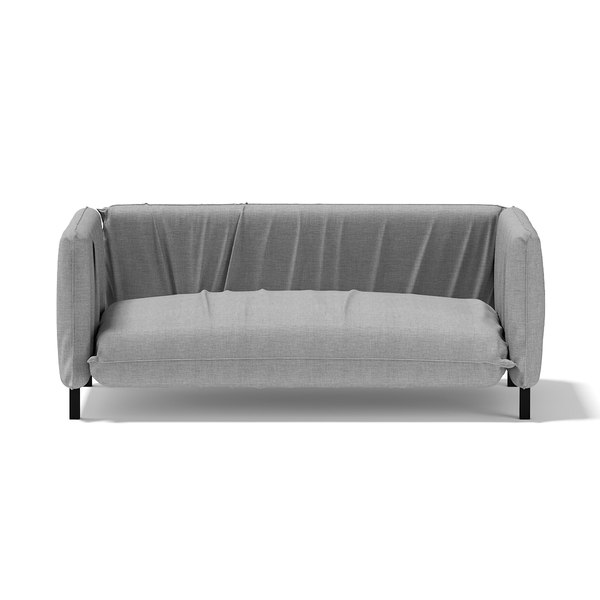 modelo 3d Sillón Gris Grande - TurboSquid 1067492