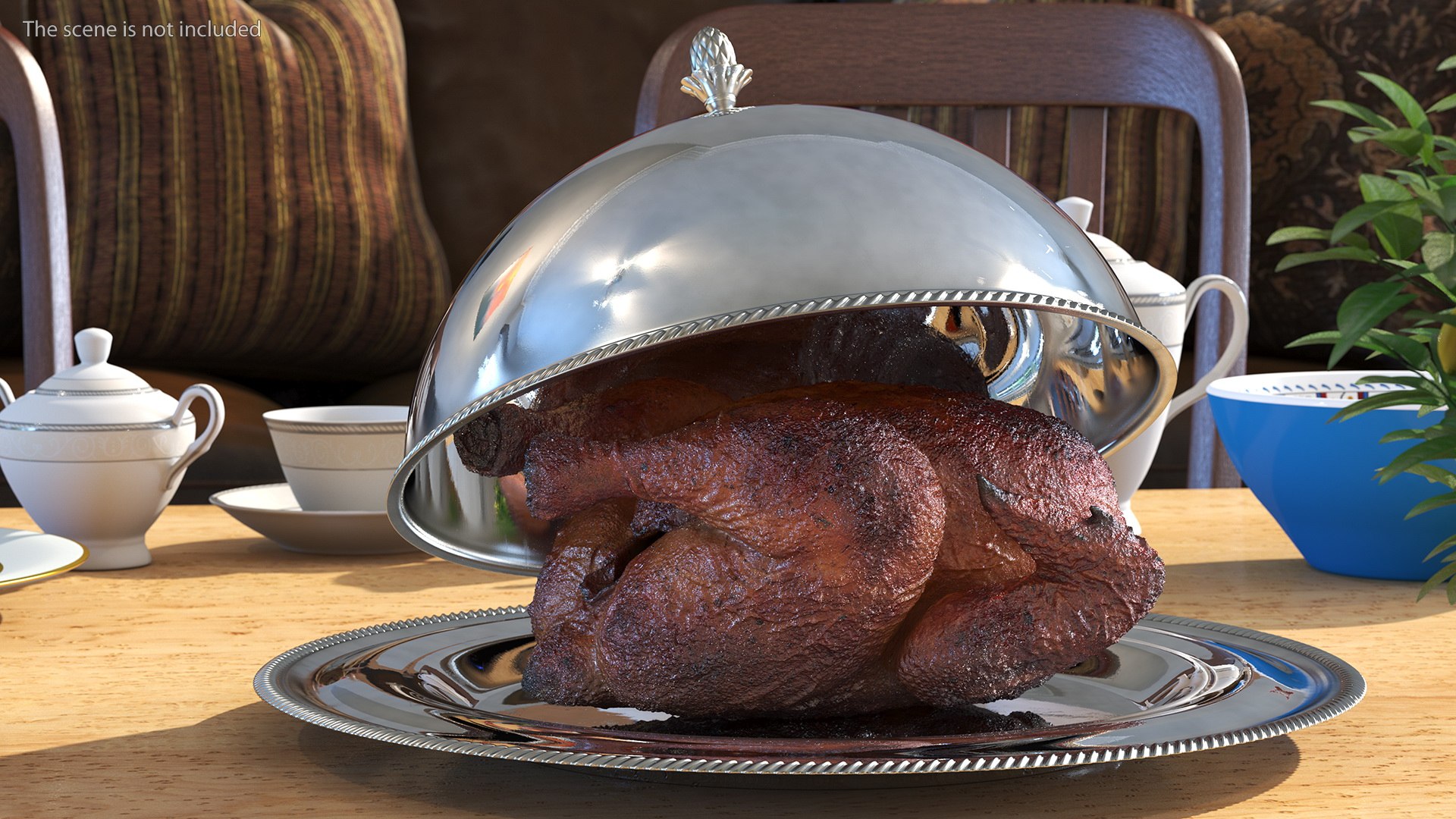 Roasted Turkey In Cloche Cook 3D Model - TurboSquid 1907879
