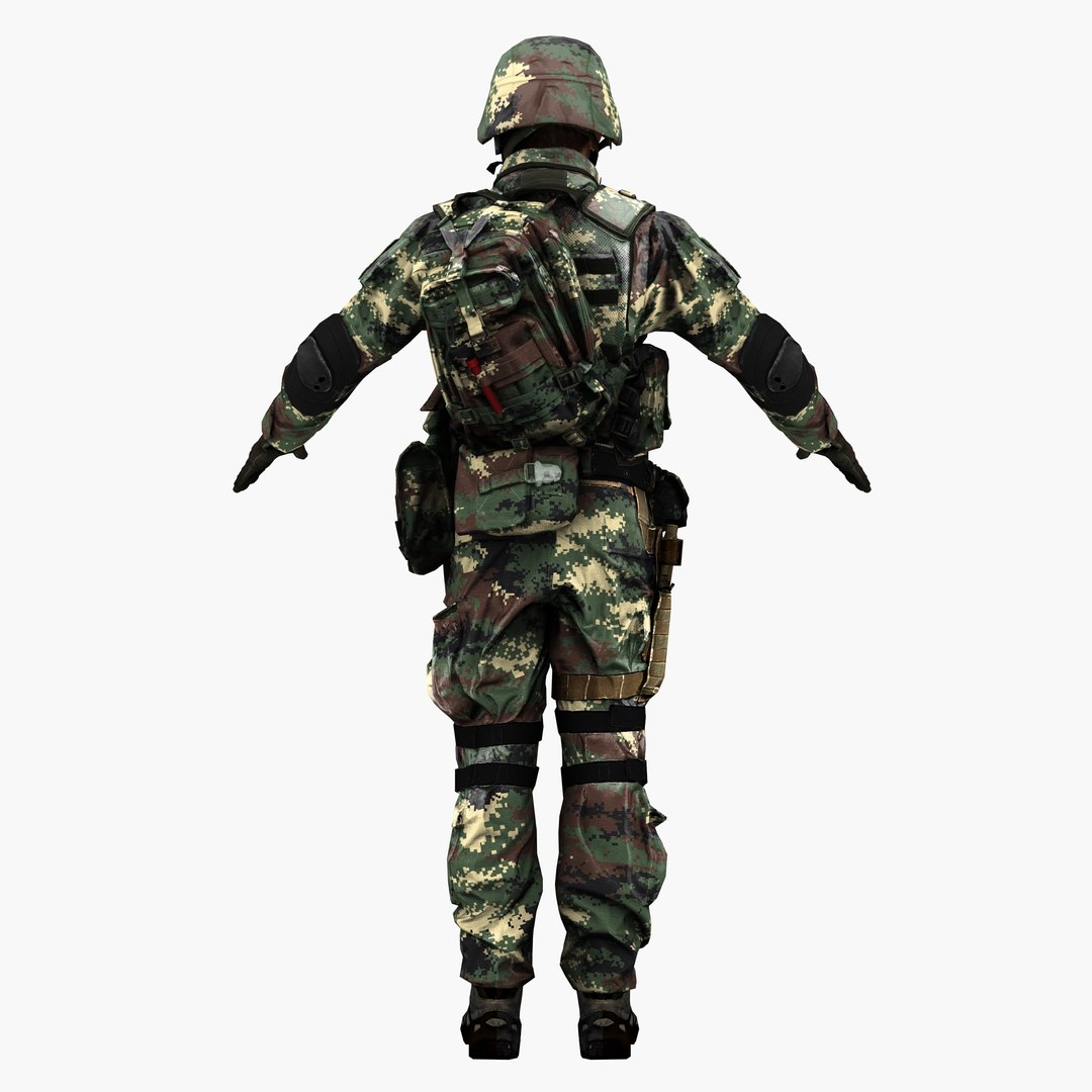 Pla Chinese Soldier 3D Model - TurboSquid 1668805