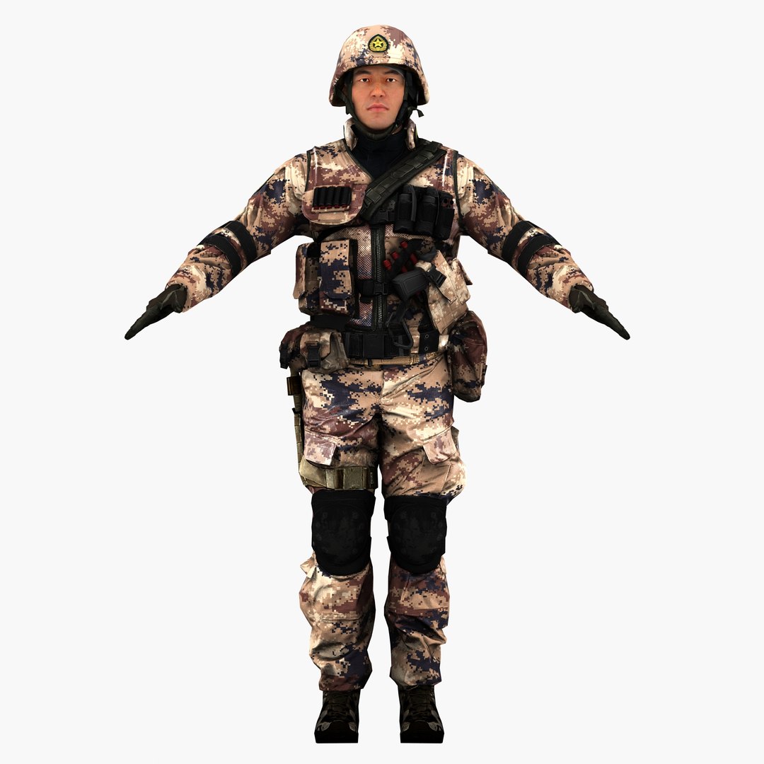 Pla Chinese Soldier 3D Model - TurboSquid 1668805