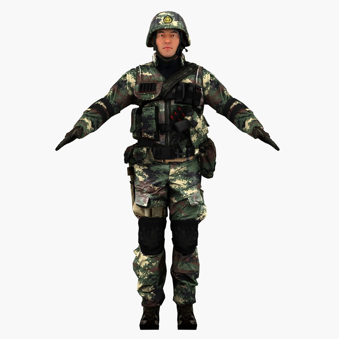 Pla Chinese Soldier 3D Model - TurboSquid 1668805
