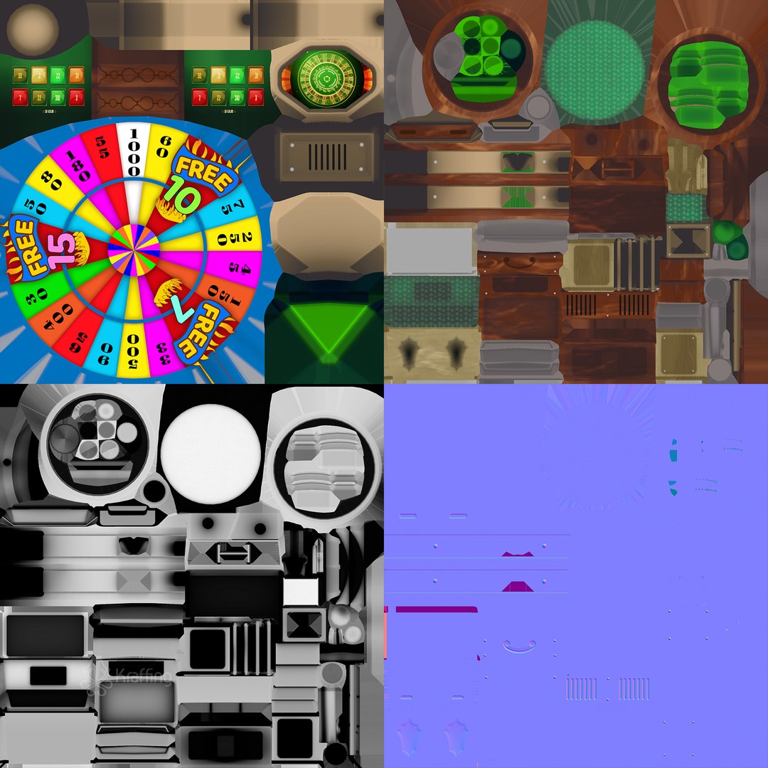 Lucky Spin Machine 3D Model - TurboSquid 2165348