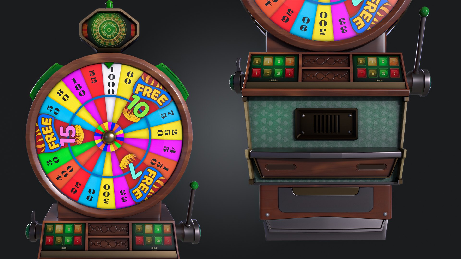 Lucky Spin Machine 3D Model - TurboSquid 2165348