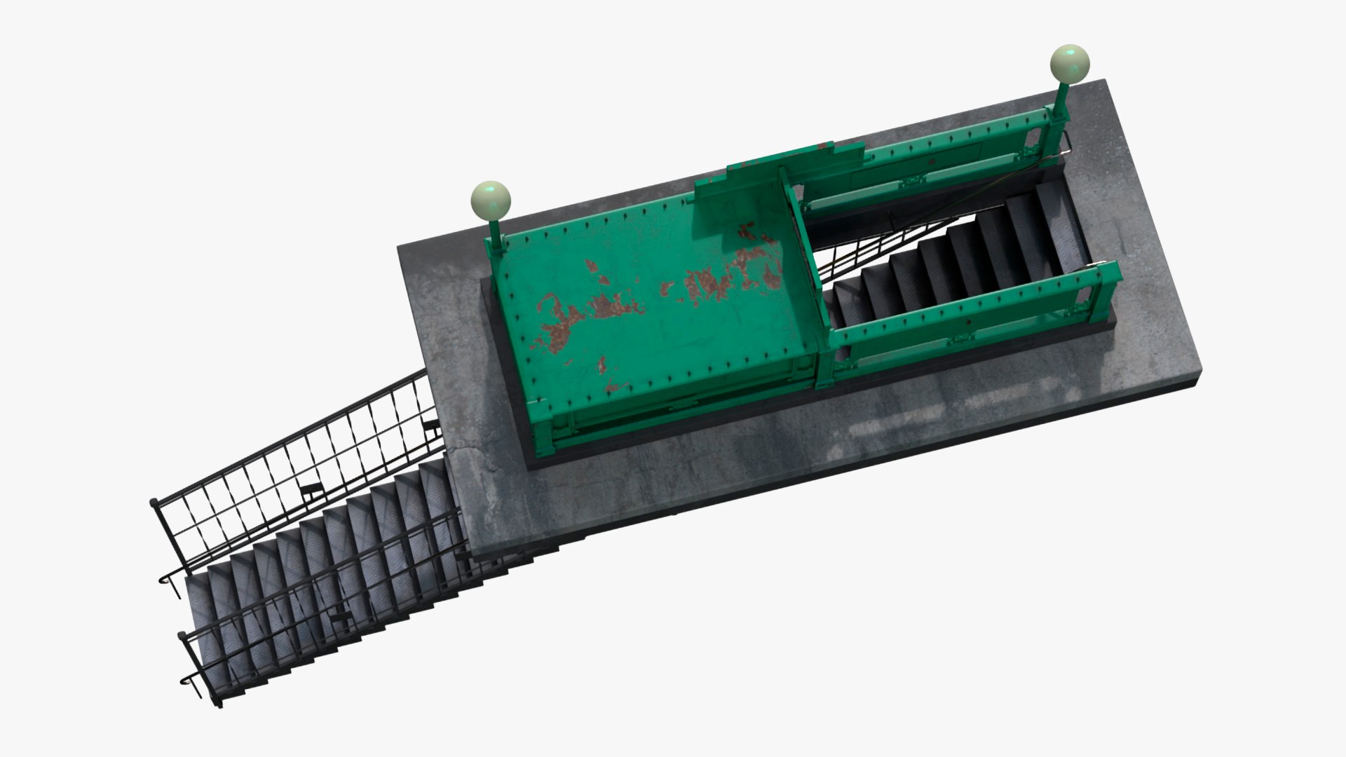 Wall Street Subway Station Entrance Rigged Model - TurboSquid 2262515