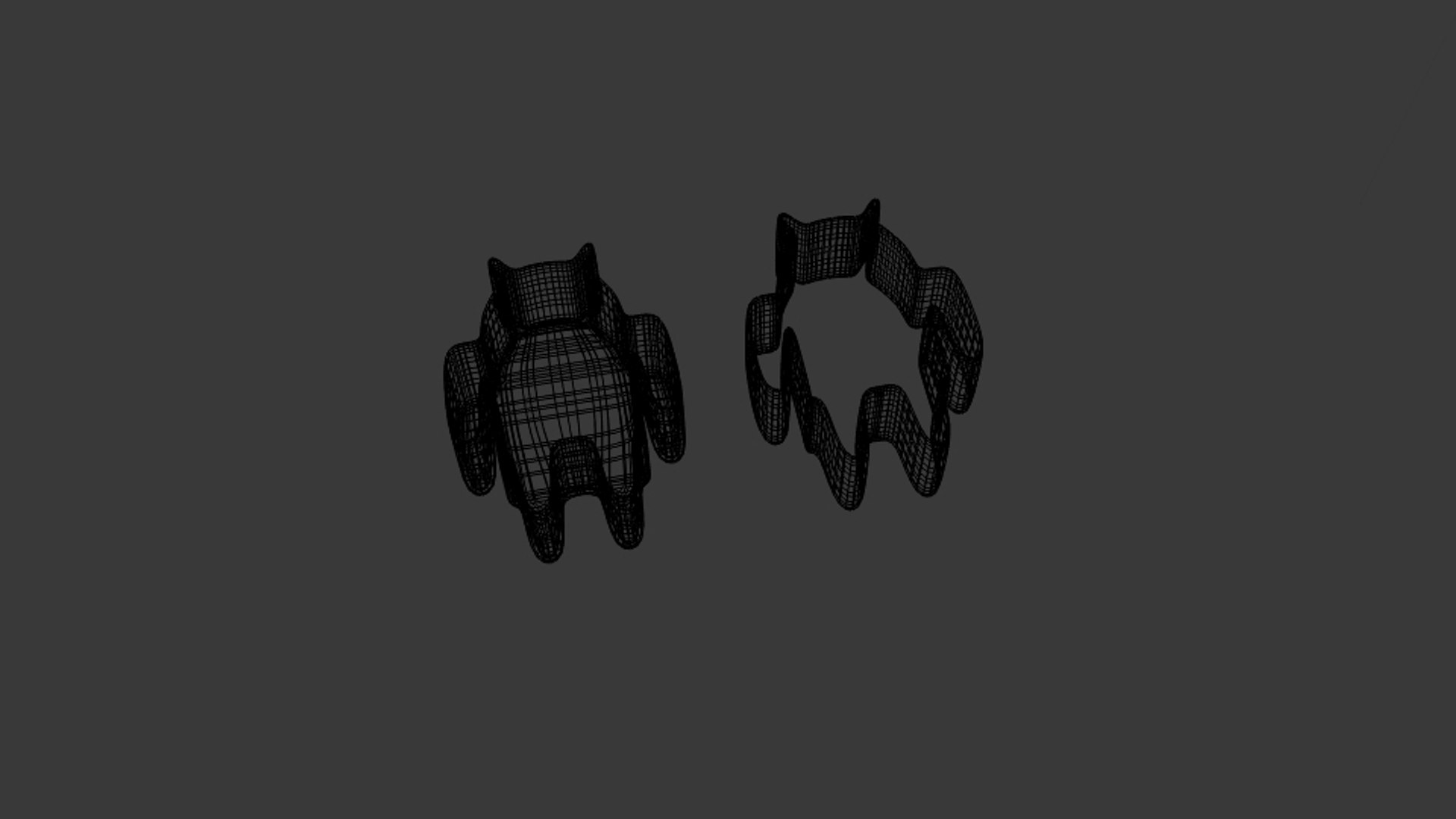 3D Android Cookie Cutter Mold Model - TurboSquid 1288737