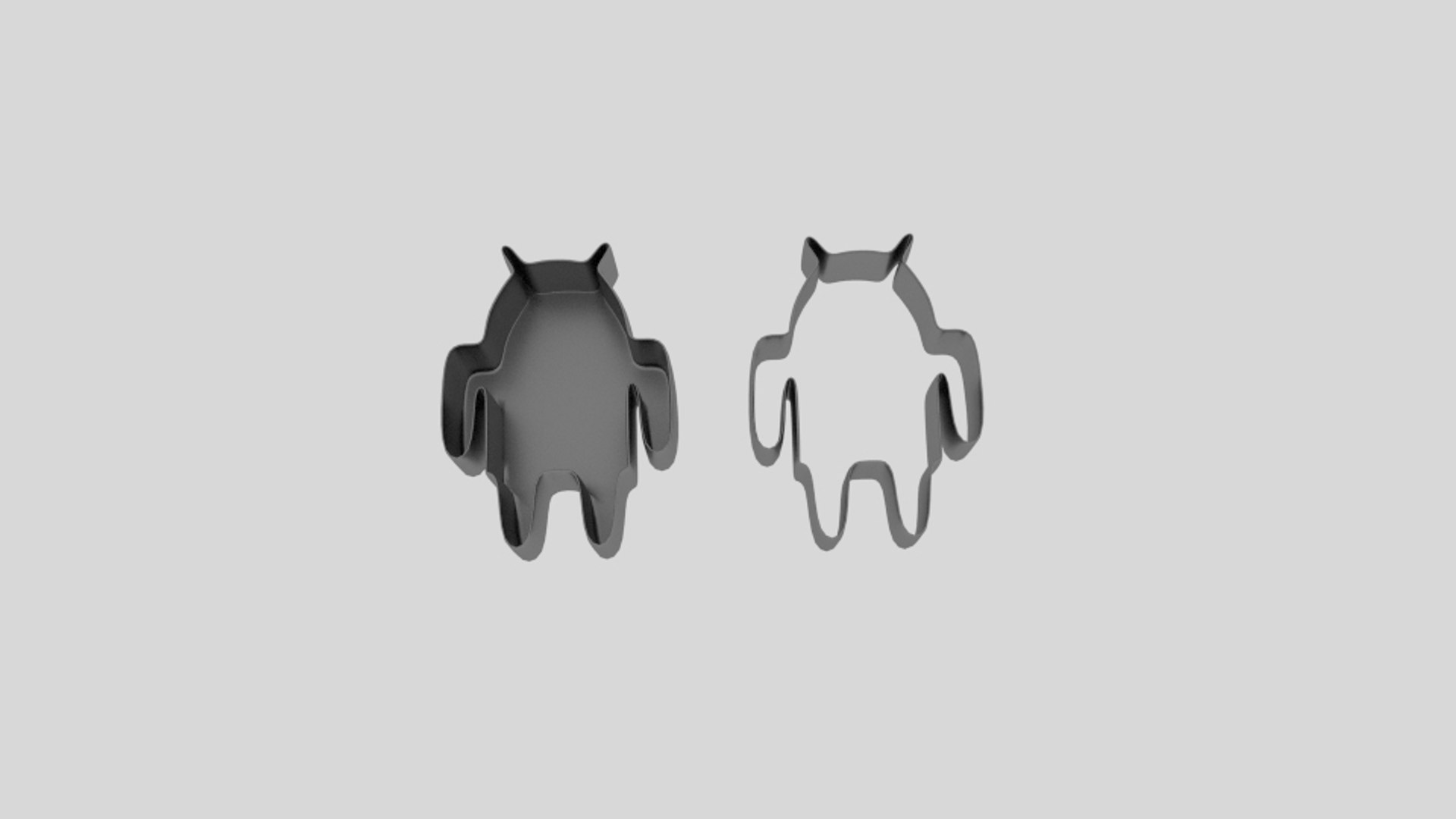 3D Android Cookie Cutter Mold Model - TurboSquid 1288737