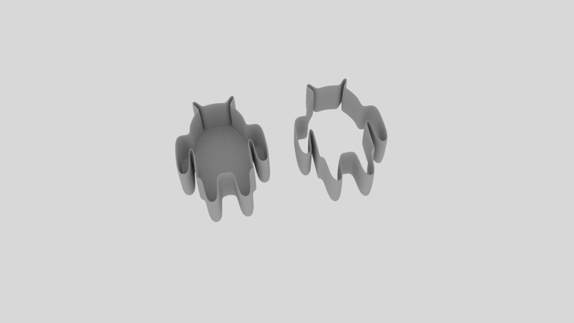 3D Android Cookie Cutter Mold Model - TurboSquid 1288737