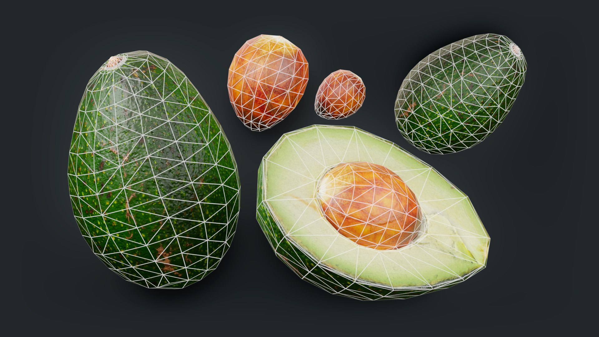 3D Avocado Hass 01 - TurboSquid 2074400