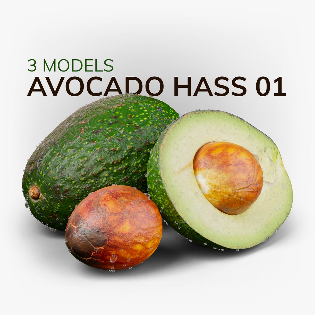 3D Avocado Hass 01 - TurboSquid 2074400