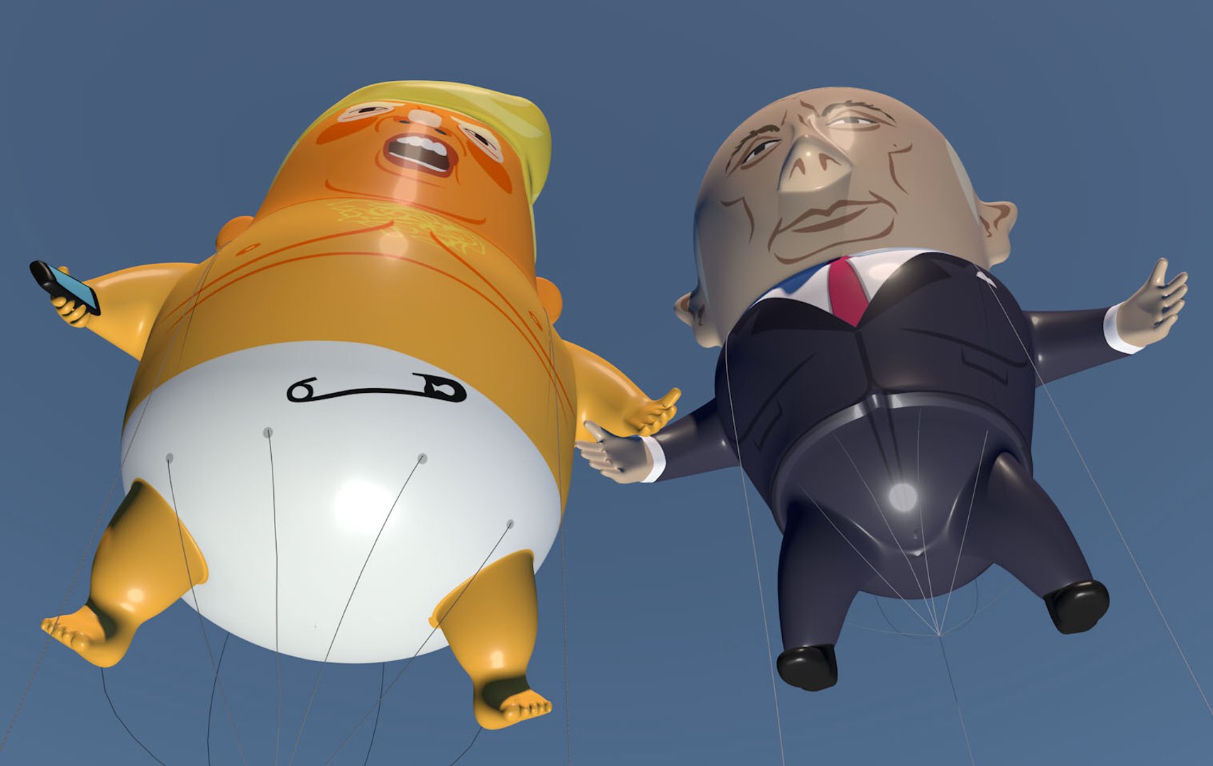 Donald trump putin balloons model - TurboSquid 1308067