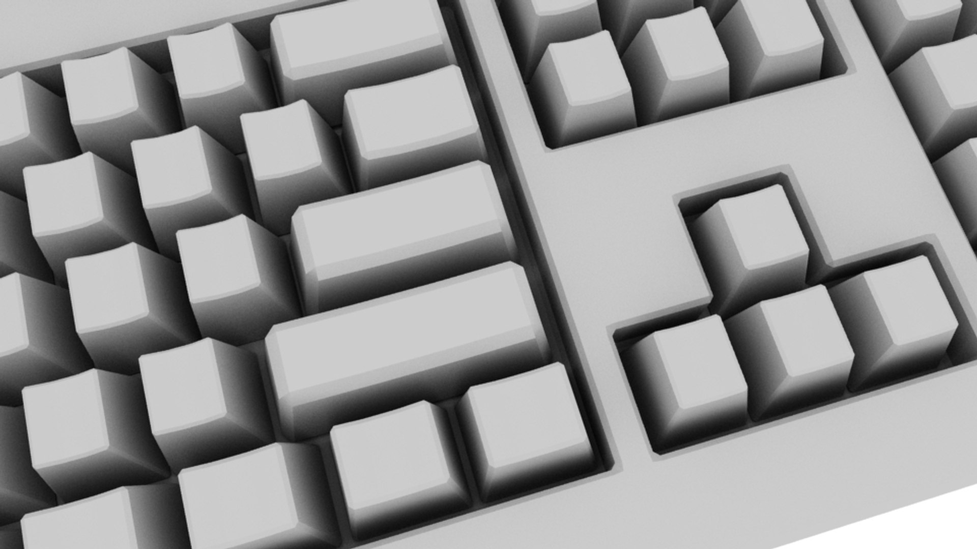 Free 3D Keyboard - TurboSquid 1383482